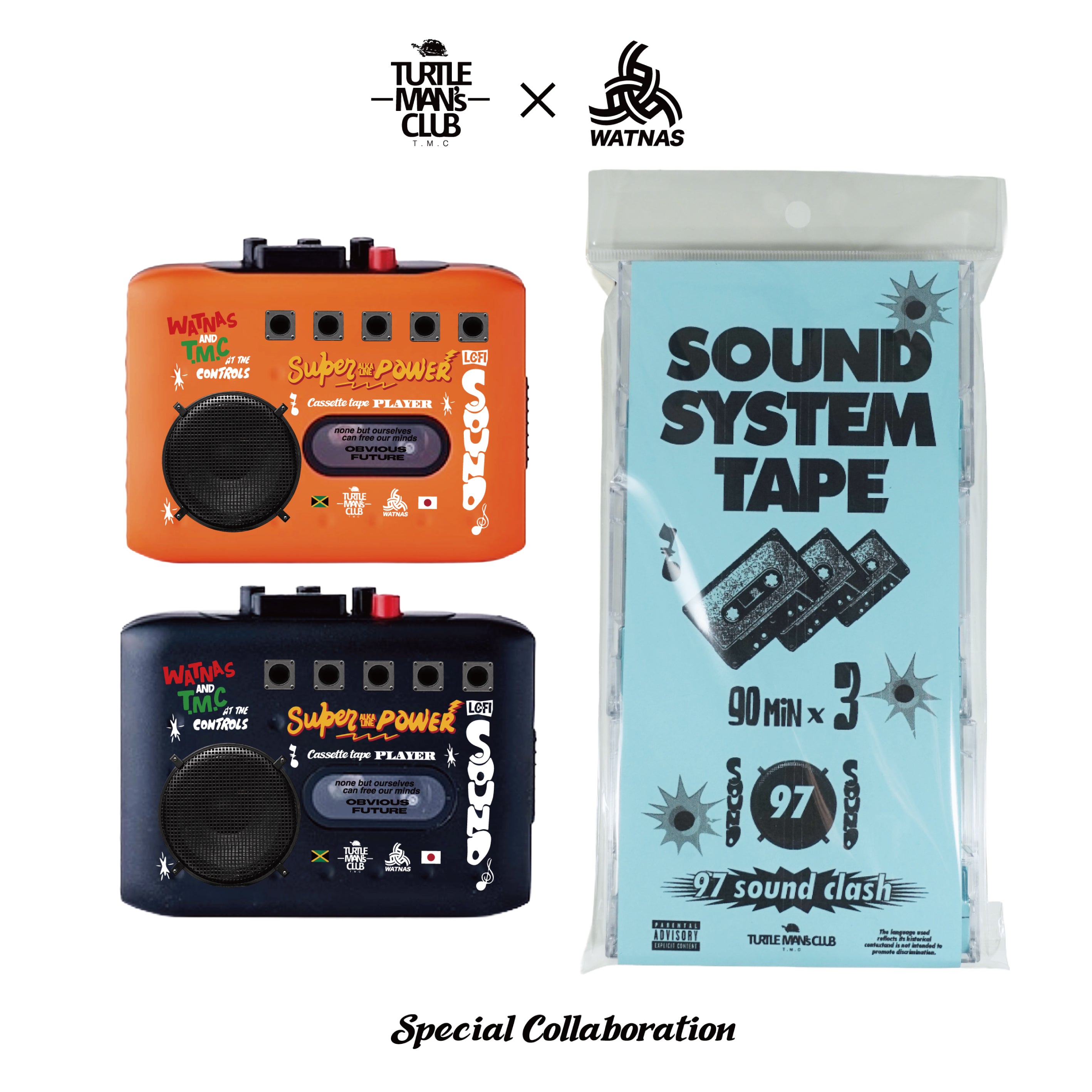 SUPER COMBO!! TURTLE MAN's CLUB×WATNAS「ur SOUND SYSTEM」Cassette PLAYER
