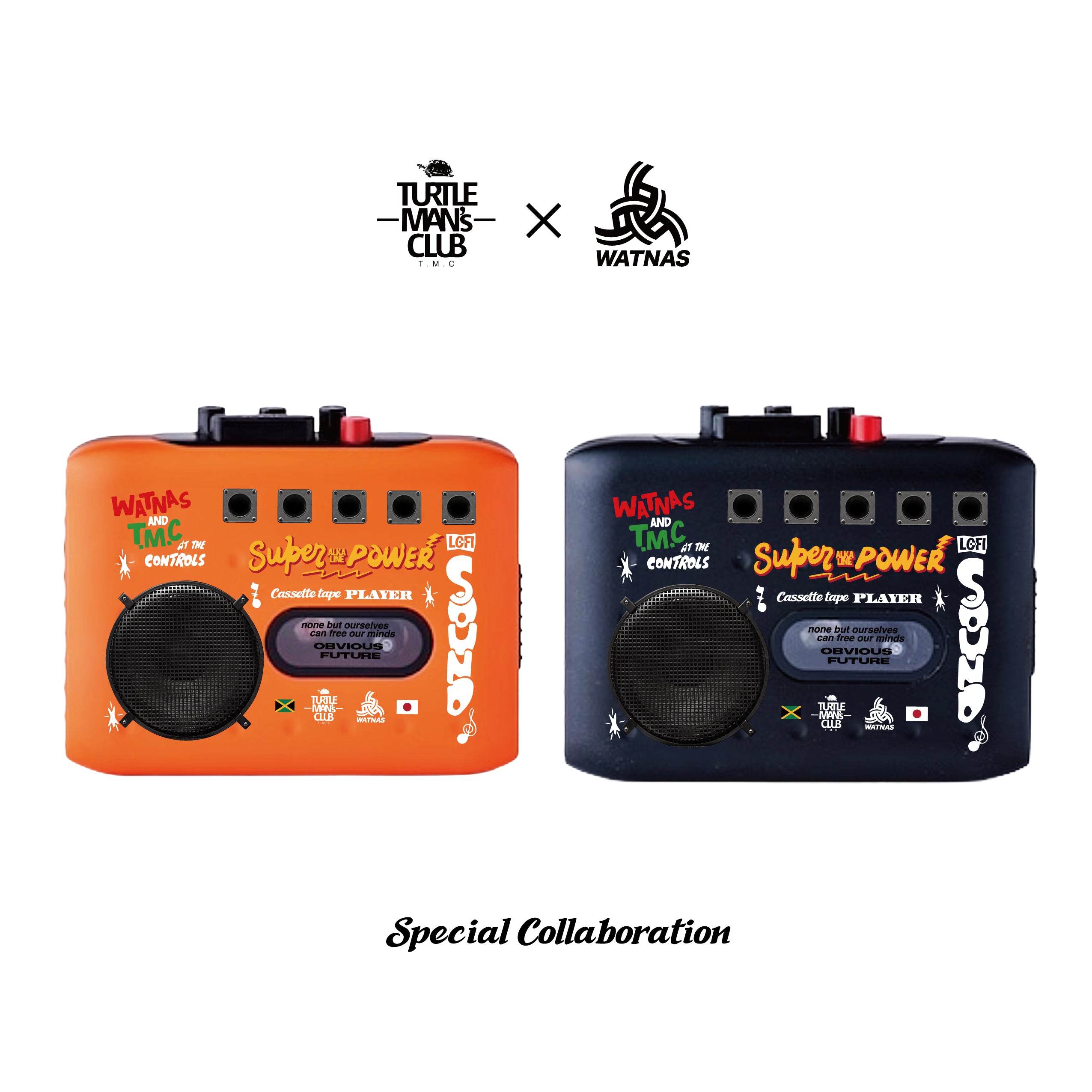 WATNAS×TURTLE MAN's CLUB 「MY SOUND SYSTEM」Cassette Tape PLAYER 〈2Color